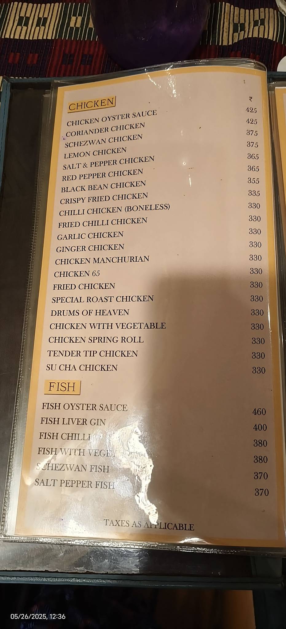 Menu at New Cathay Restaurant and Bar, Kolkata, GRAND HOTEL ARCADE