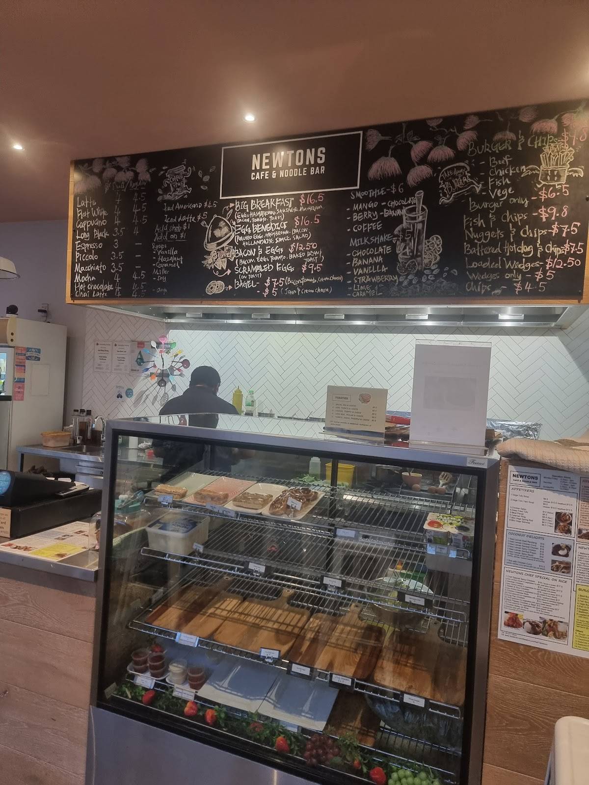 Menu at Newton Cafe & Noodle Bar, Auckland