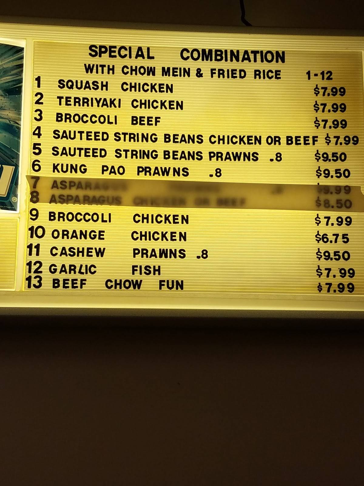 Menu at Noah's Hof Brau restaurant, Modesto