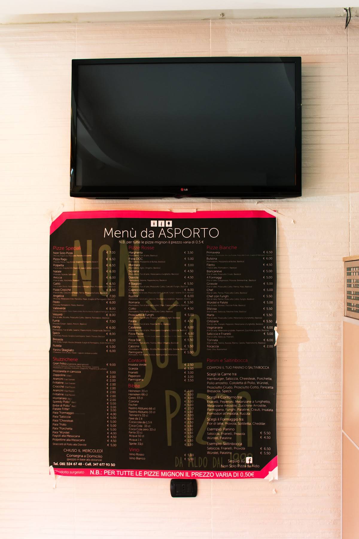 Menu at Non Solo Pizza da Aldo restaurant, Monterusciello, Via Monte ...