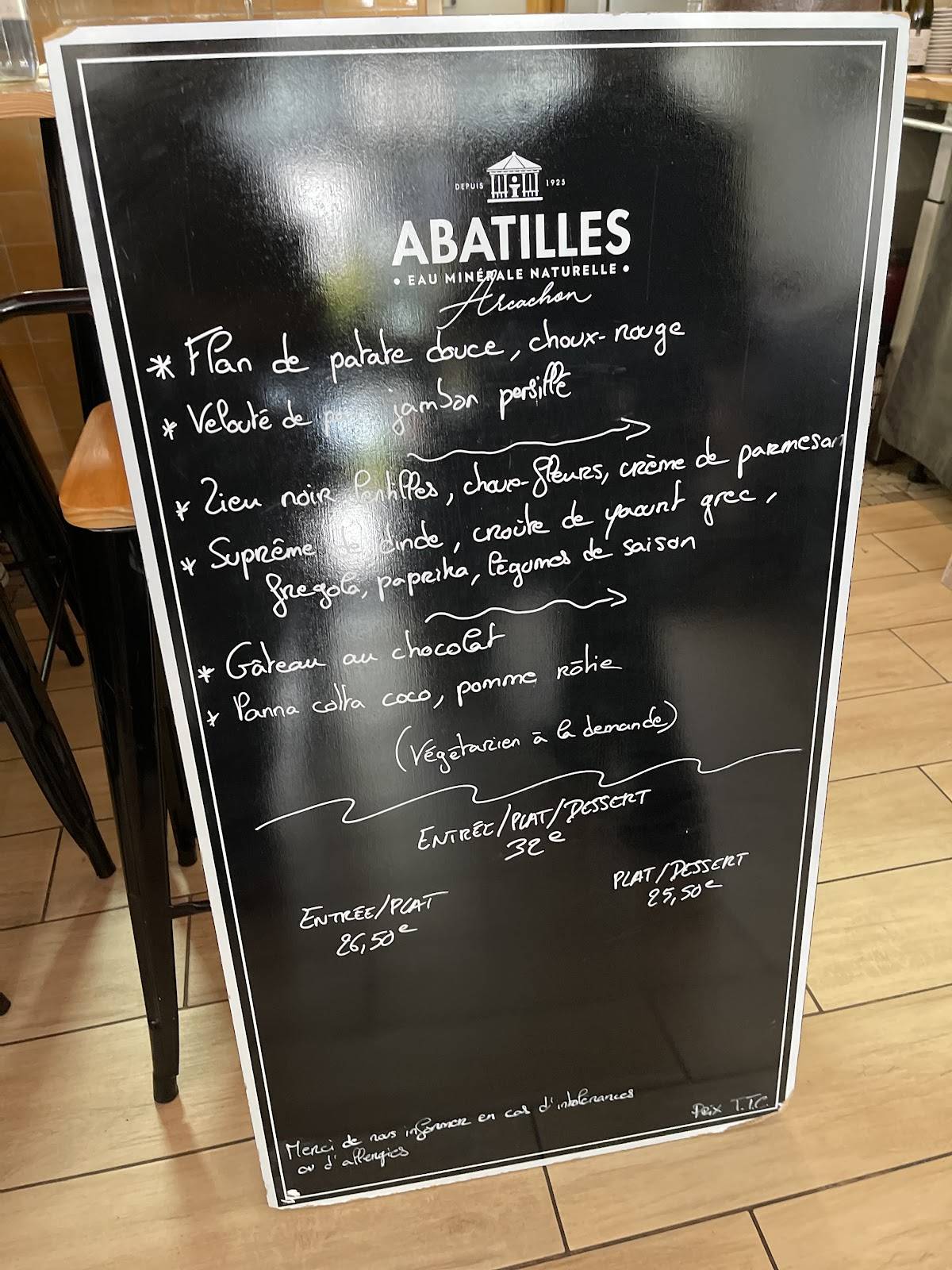 Menu at Nous4 Cuisine Bistronomique restaurant, Paris