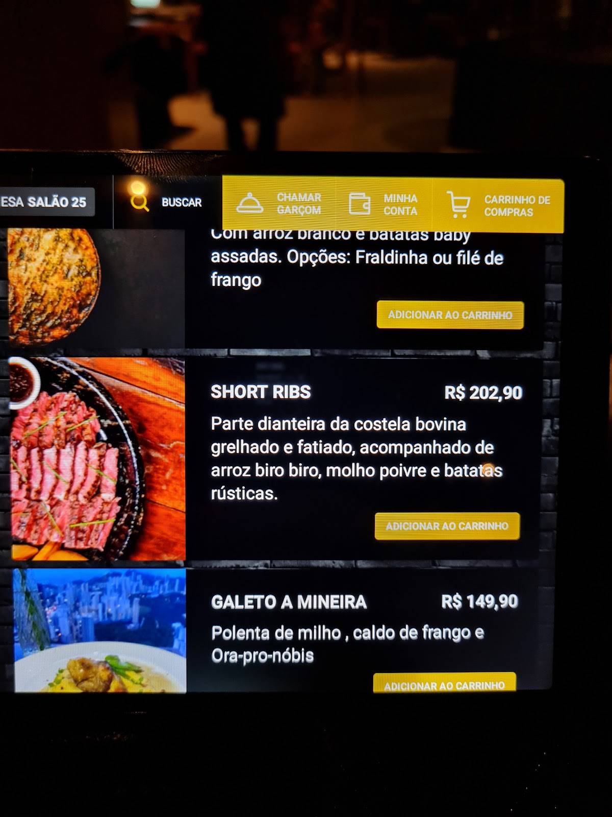 Menu em Restaurante Topo do Mundo, Nova Lima, R. Sen. Milton Campos