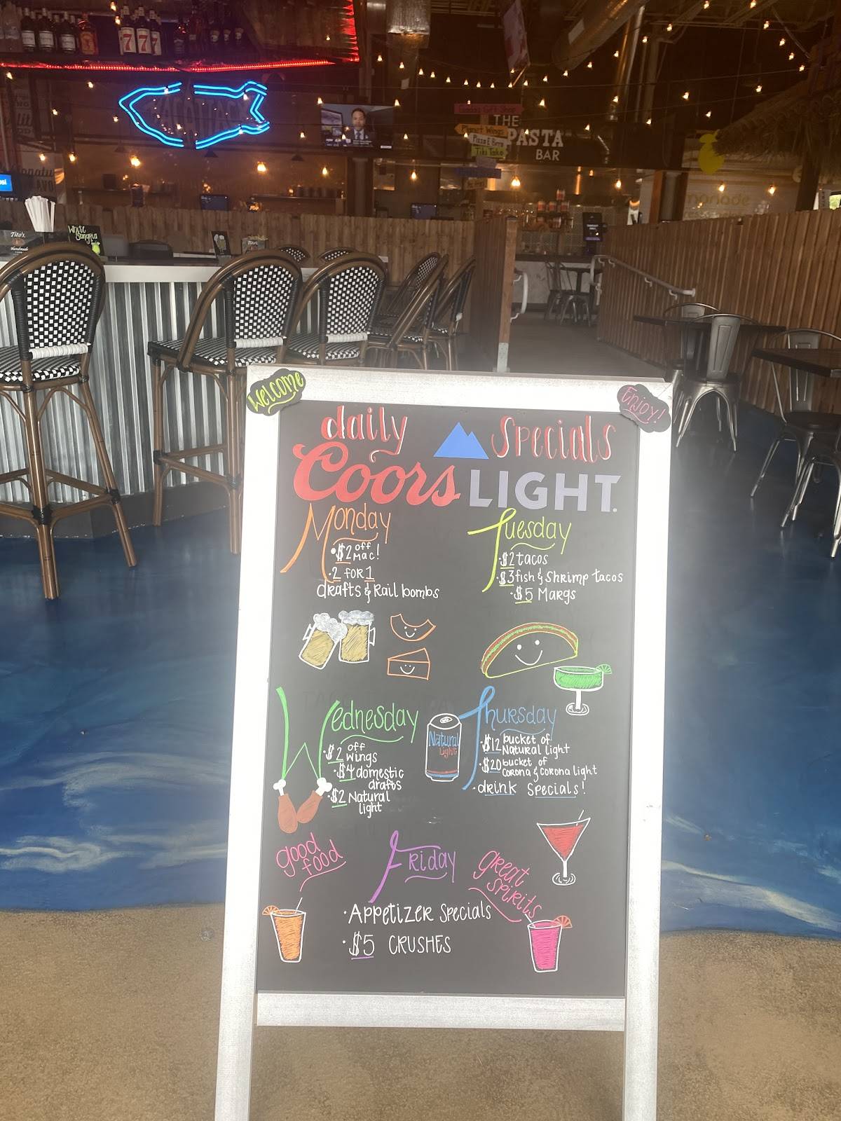 Carta del restaurante OC Eateries, Ocean City