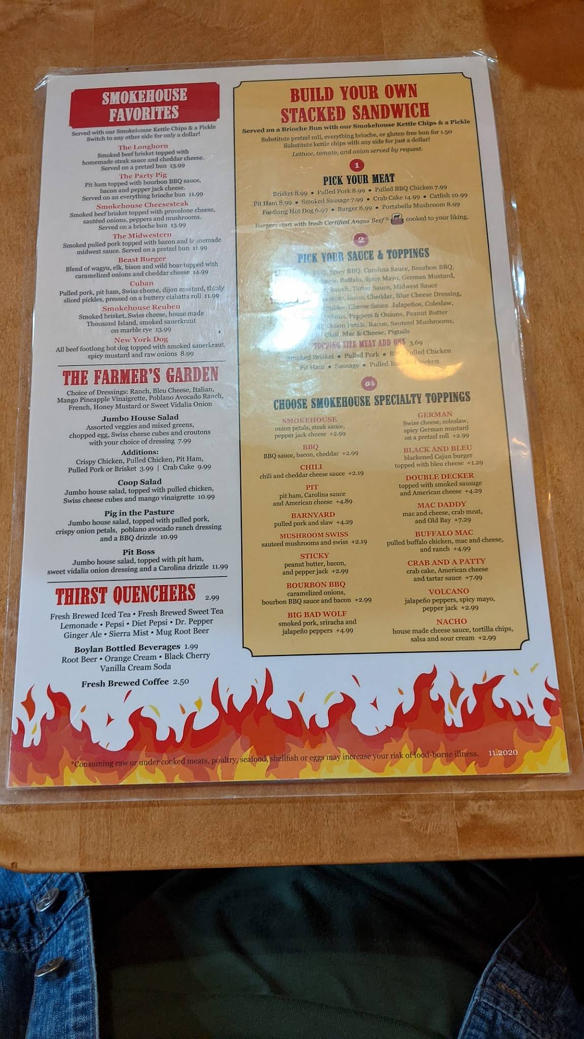 Menu at Old South Smoke House BBQ, Port Deposit