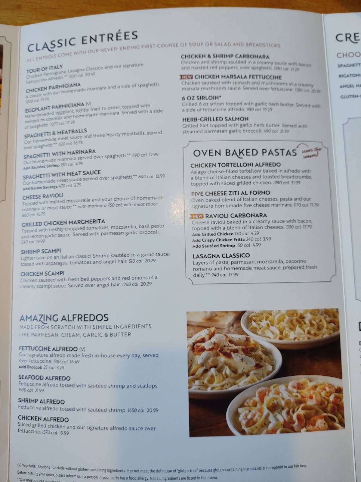 Menu at Olive Garden Italian Restaurant, Prescott, AZ-69