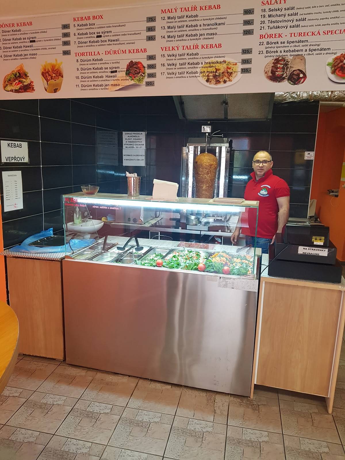 Menu at Original Döner Kebab House restaurant, Milevsko