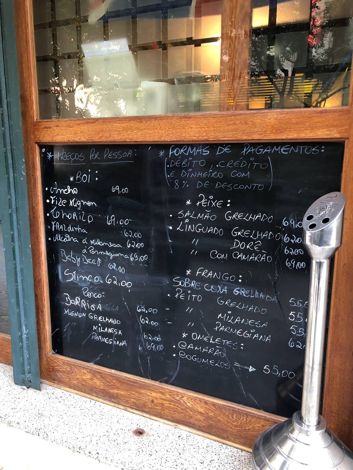 Menu em Osbar, Rio de Janeiro, R. Sen. Dantas