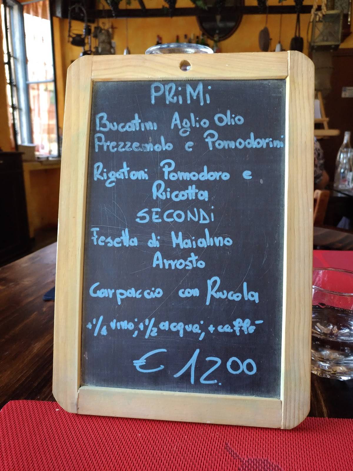 Speisekarte von Osteria del Vicolo di Alberto Carelli restaurant ...