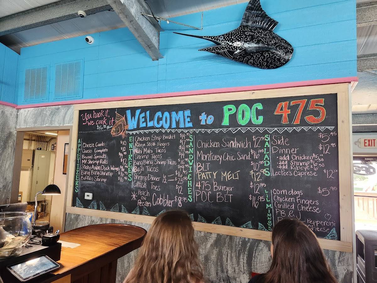 Menu at POC 475 Bar & Grill, Port O'Connor