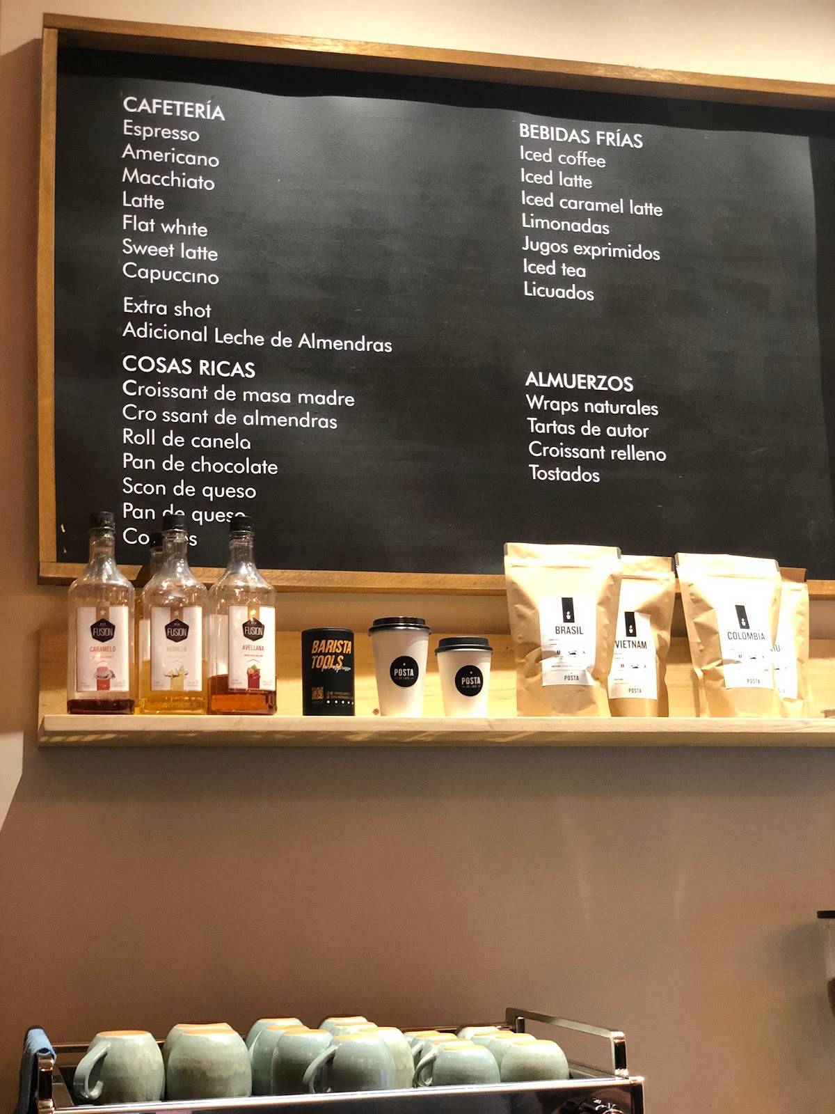 Carta de POSTA | Café de Especialidad, Buenos Aires, Av. Olazábal 4849