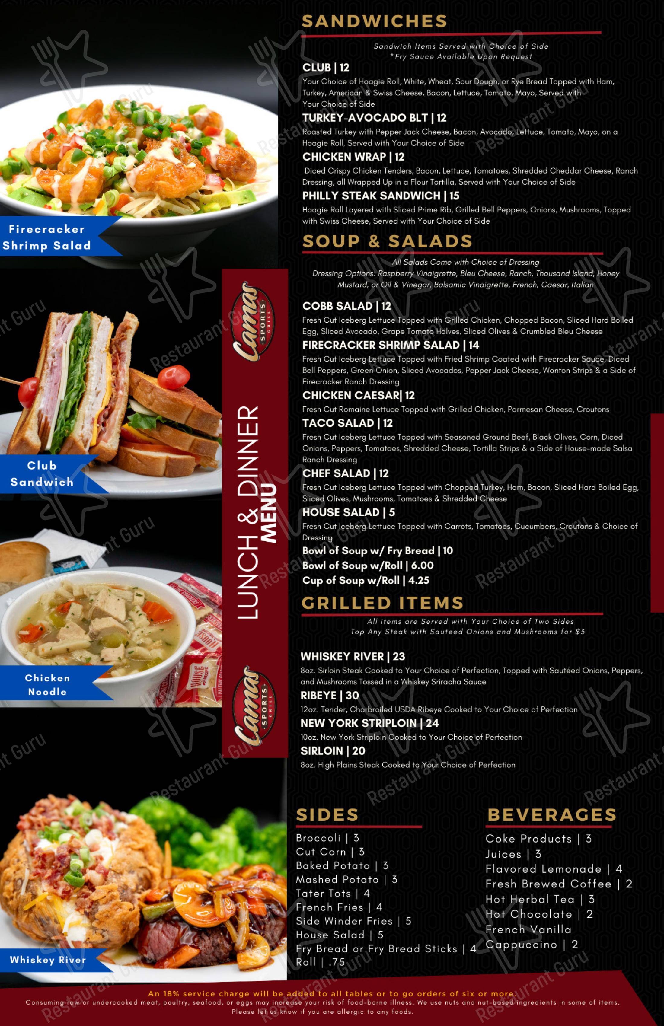 Menu at Painted Horse Buffet pub & bar, Fort Hall