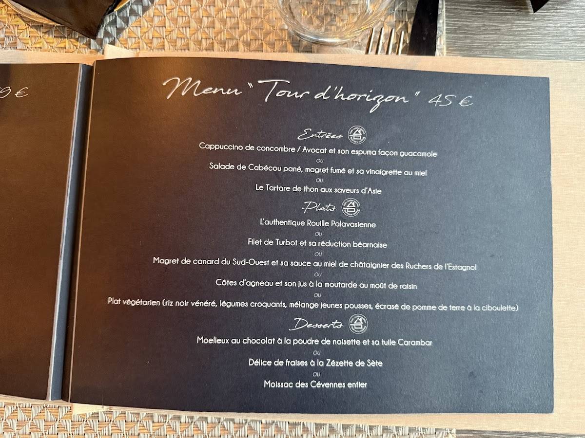 Menu au Restaurant Le Phare, Palavas-les-Flots, 1 place de la Mediterranée