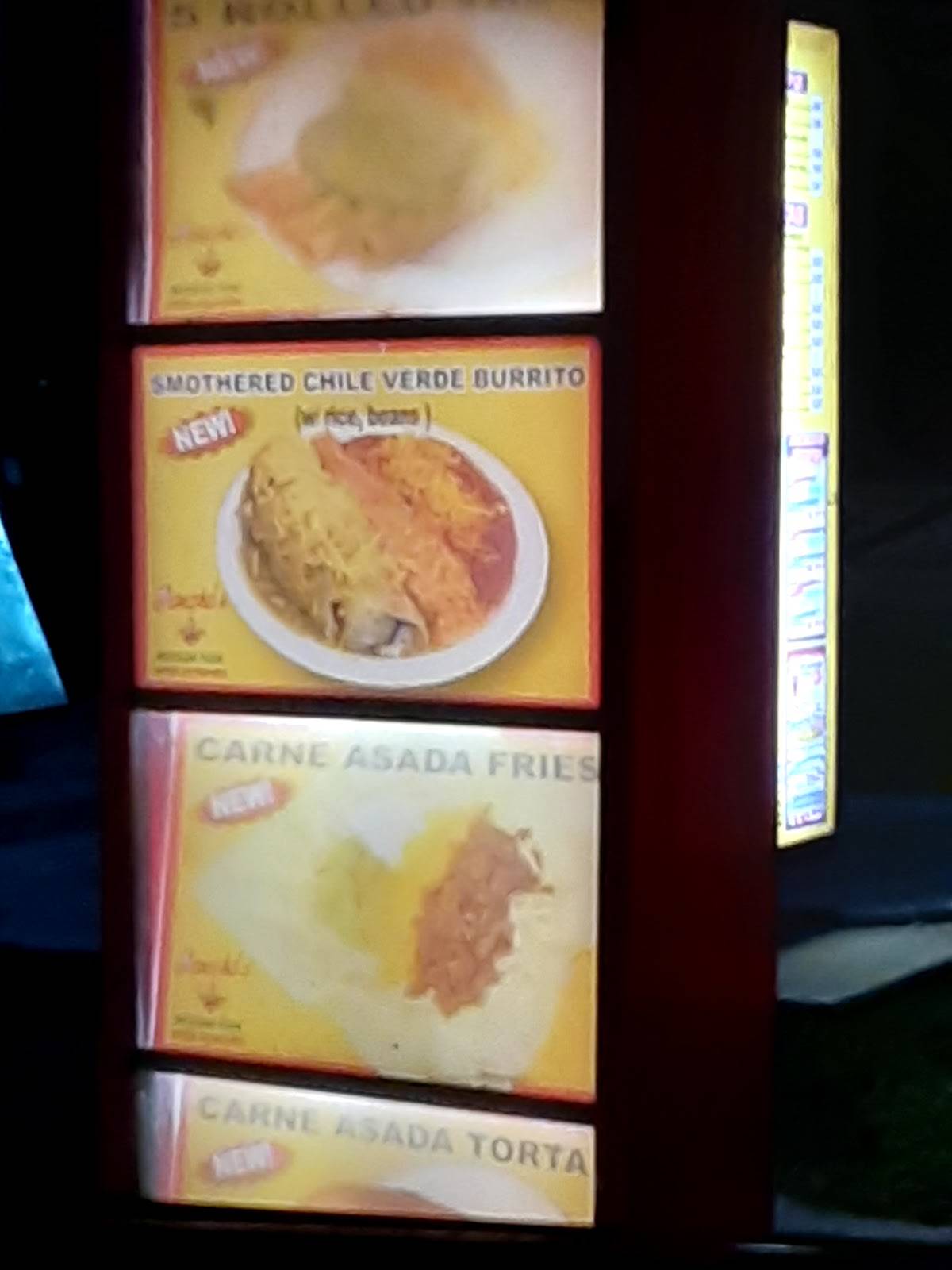 Menu at Poncho's Mexican Food restaurant, Casper, CY Ave