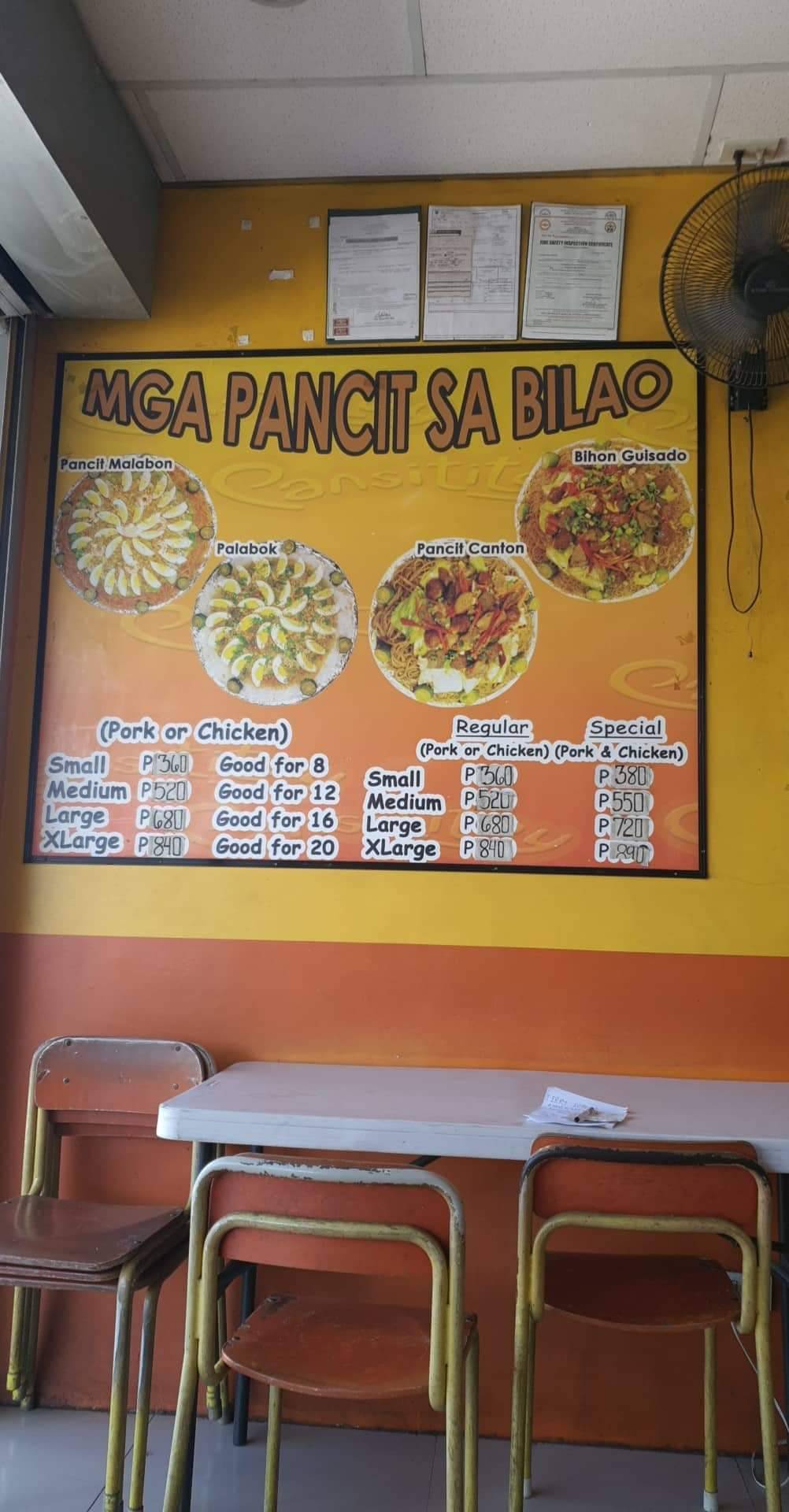 Menu at Pansititoy - Ma-a Branch restaurant, Davao City, Peak Building