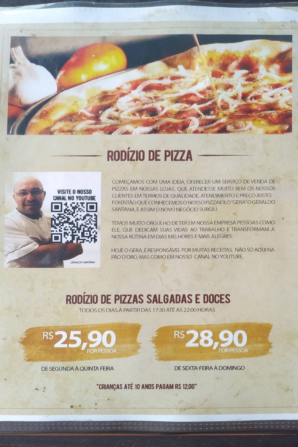 Carta de Pão D'oro Bakery, Jundiaí, Av. Antônio Segre