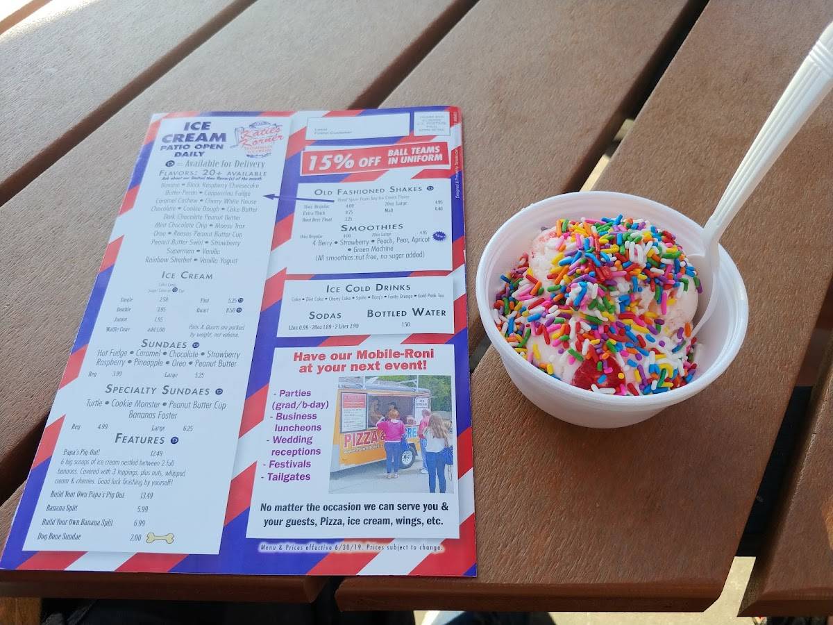 Menu at Papa Roni's Pizza & Ice Cream pizzeria, Barberton