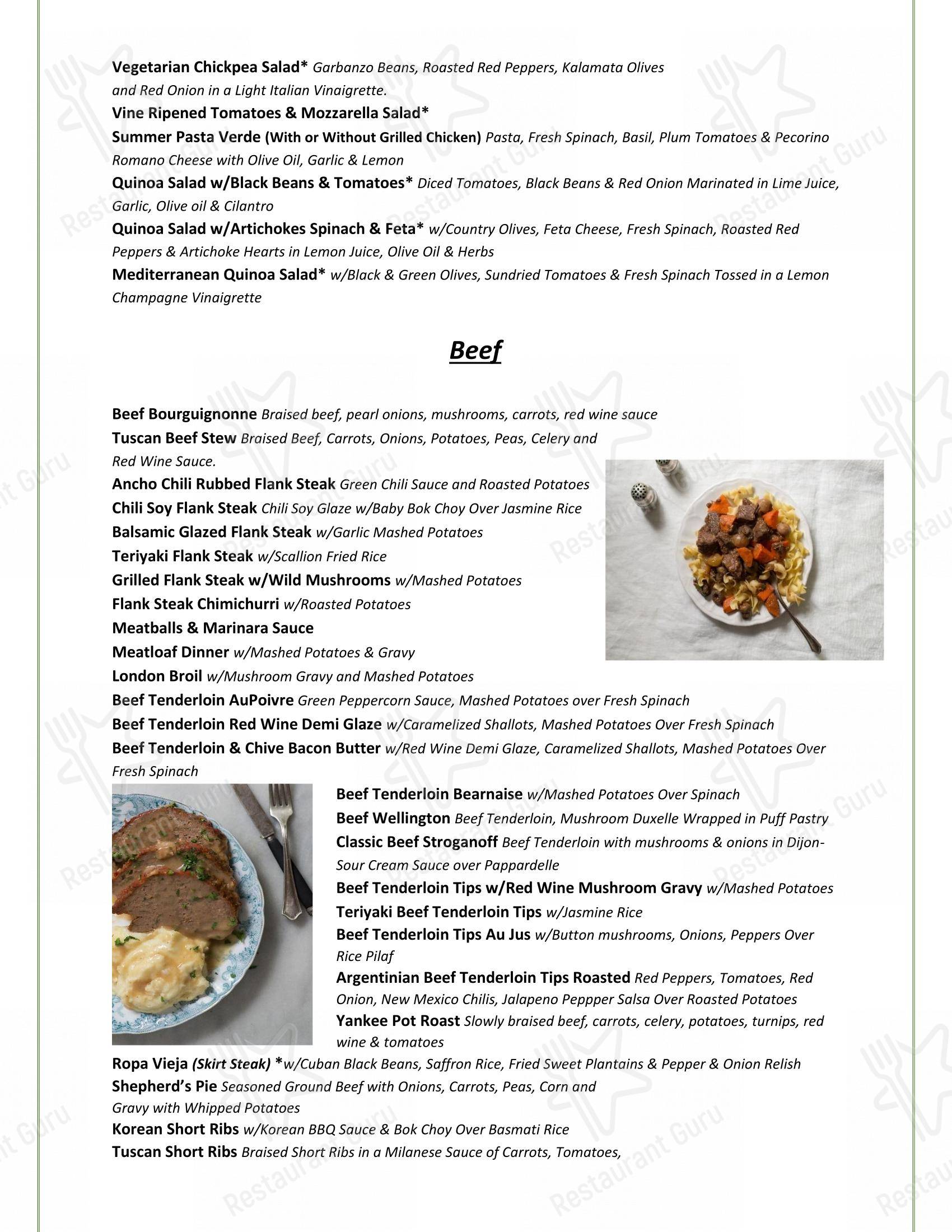 Menu at Pasta Vita restaurant, Old Saybrook, 225 Elm St