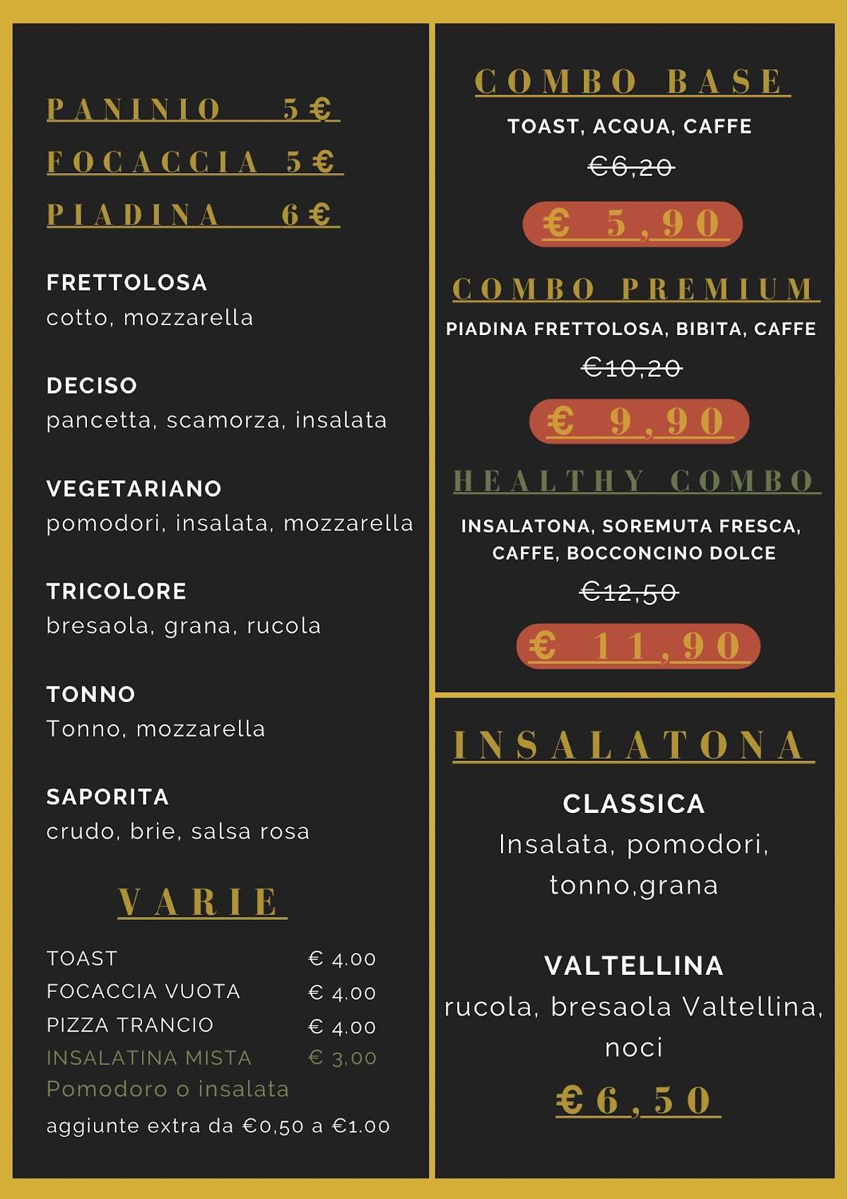 Menu at Pasticceria Bar Dolcemania, Colico Piano, Via Nazionale