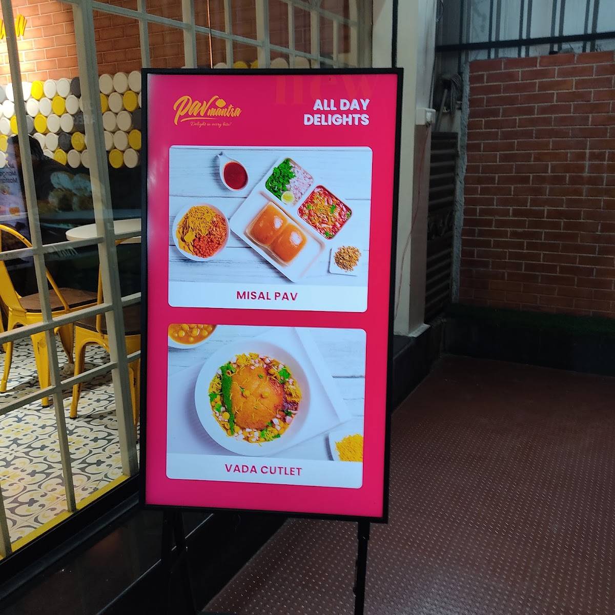 Menu at Pav Mantra, Hyderabad