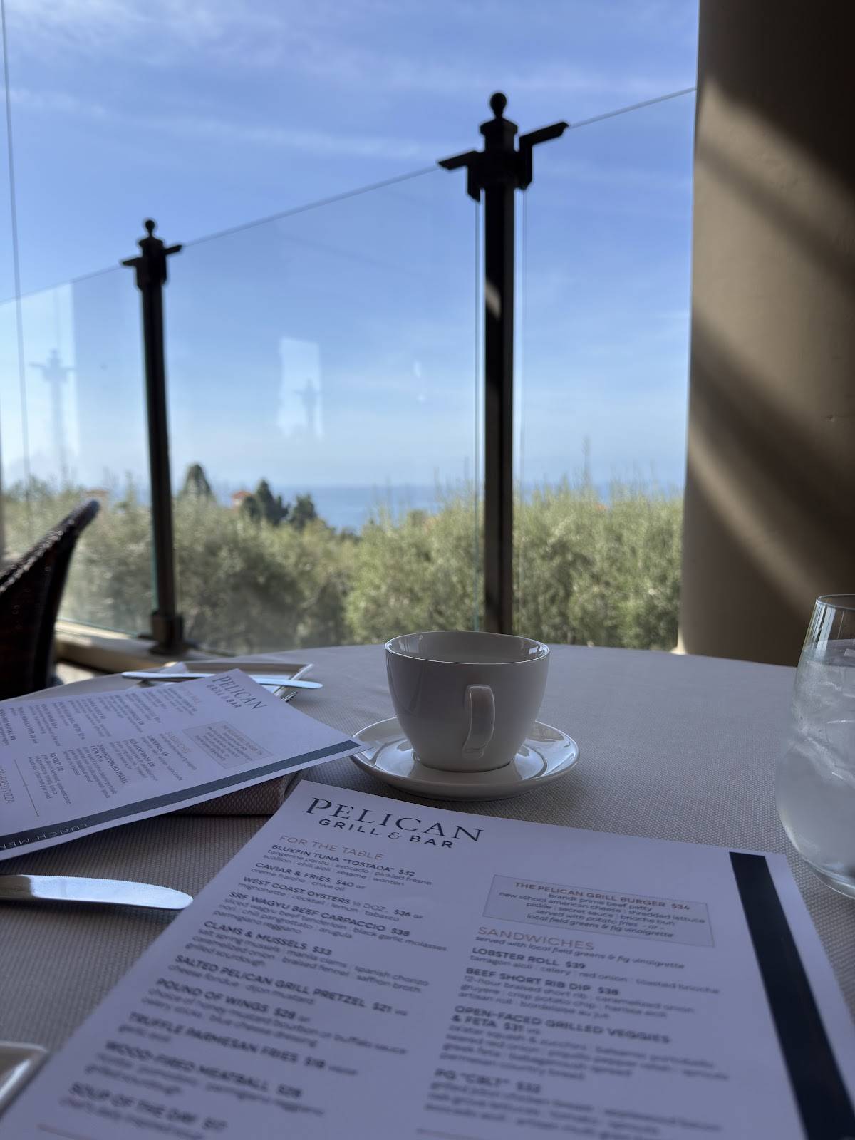 Menu at Pelican Grill restaurant, Newport Beach