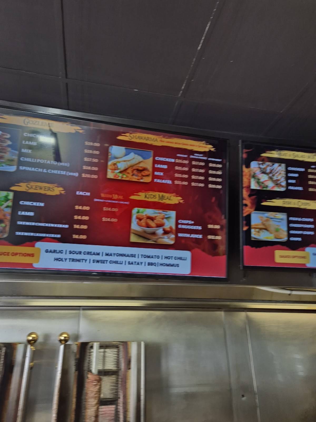 Menu at Perth Kebab Station Subiaco fast food, Subiaco