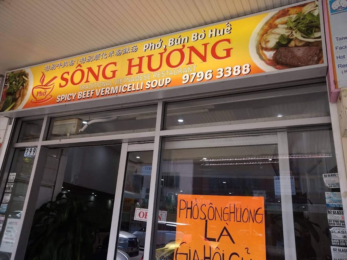 Menu at Pho Song Huong Bankstown restaurant, Bankstown
