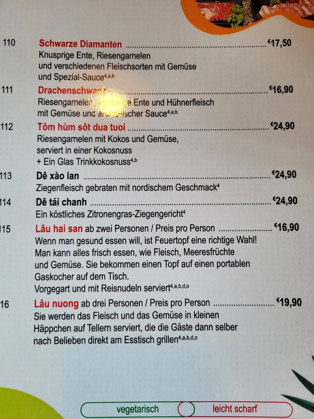 Speisekarte von Restaurant Pho3, Augsburg