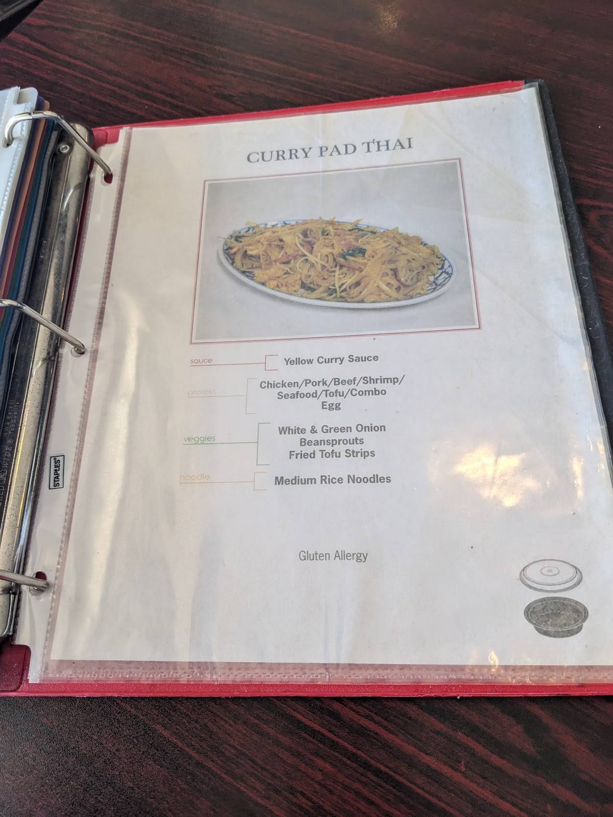 Menu at Thai Paradise restaurant, Pickerington, Hill Rd N