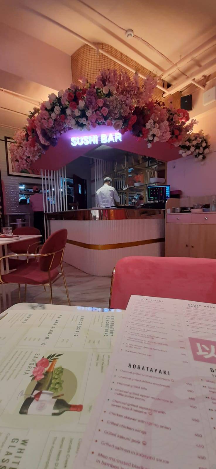 Menu at Pink Wasabi, Mumbai