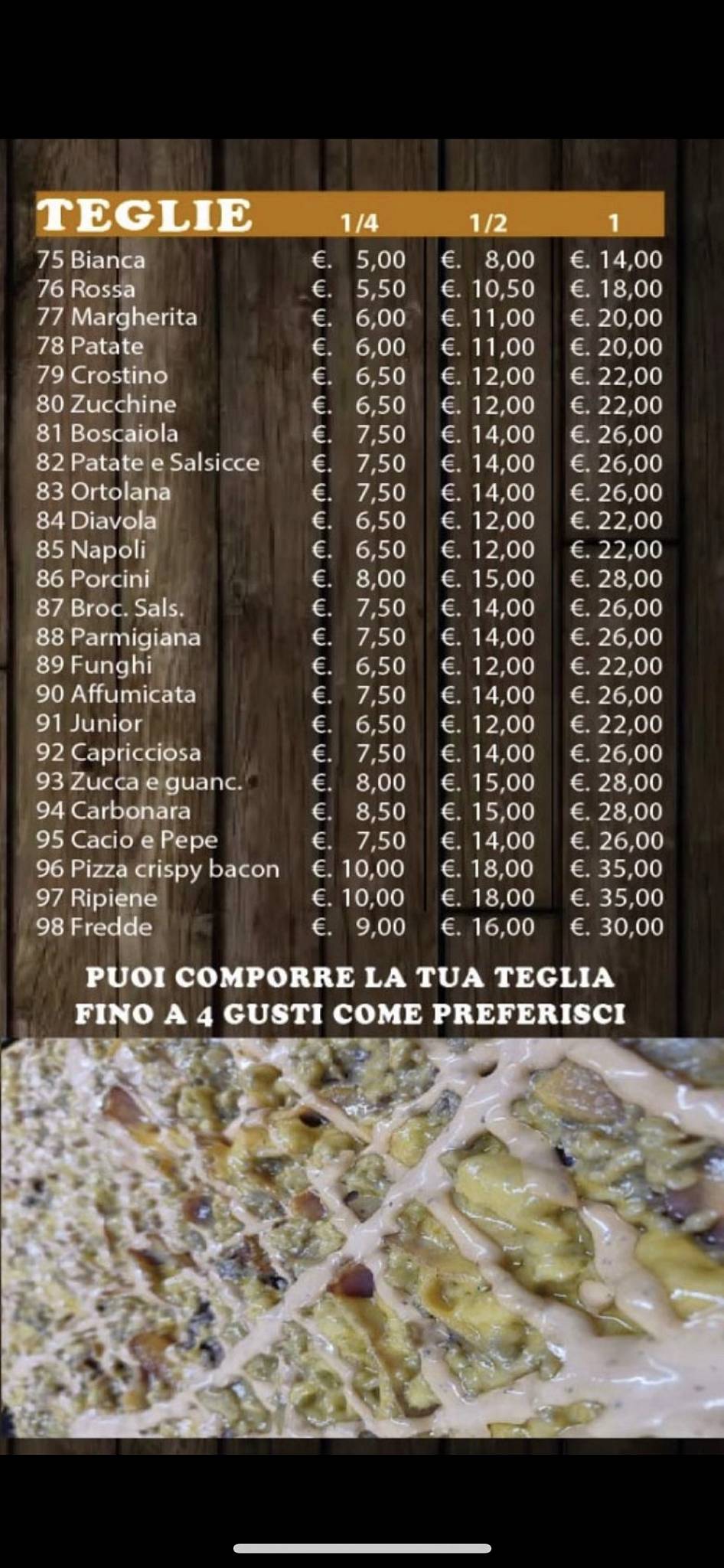 Menu da Pizza Al 27 Borghesiana - consegna a domicilio gratuita ...