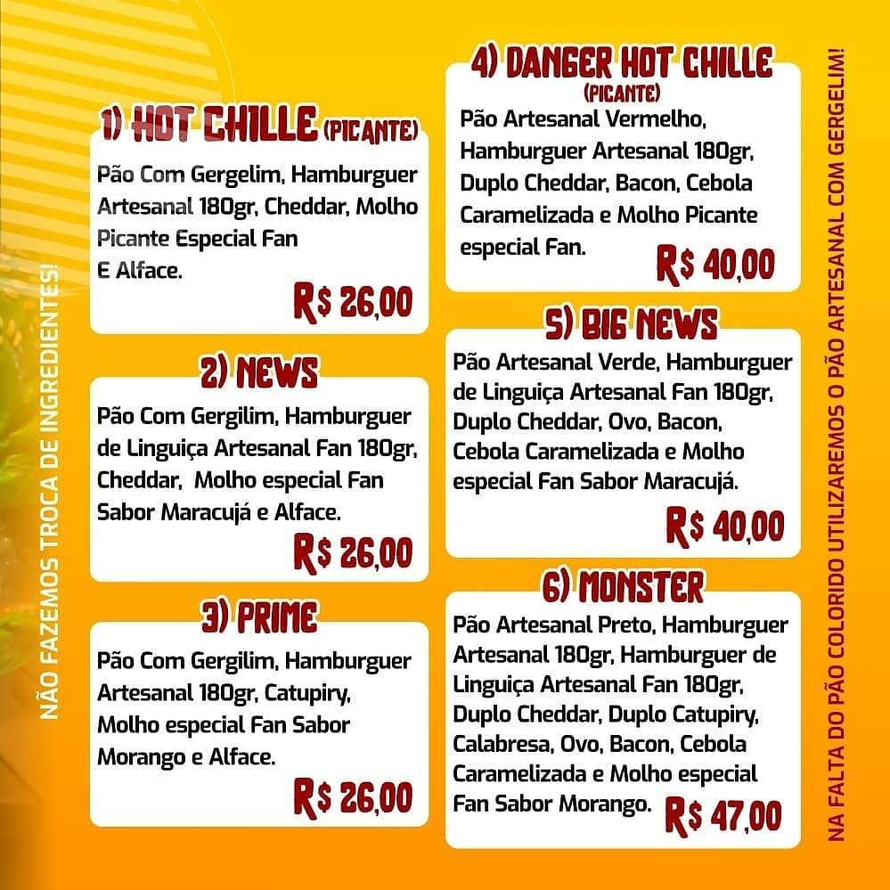 Menu em Pizza Fan restaurante, Belo Horizonte, R. Profa. Gabriela Varela