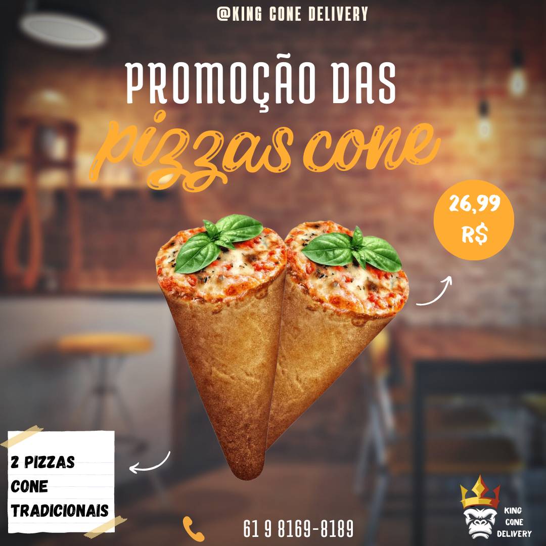 Menu em Pizza King Cone pizzaria, Brasília