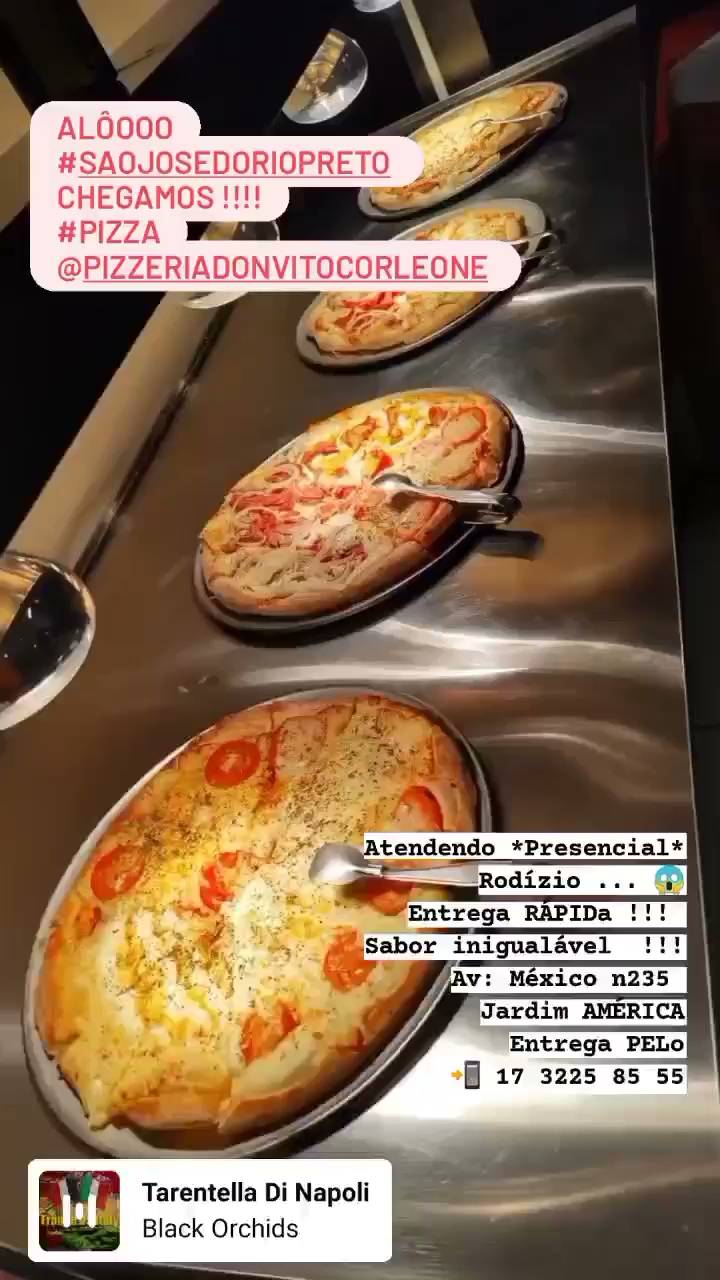 Menu em Pizzeria Don Vito Corleone Rodízio, Frutal