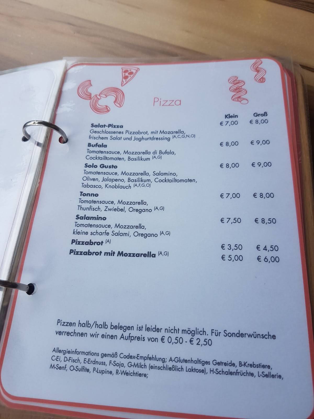 Speisekarte von Corleone Pizza&Pasta, Mils