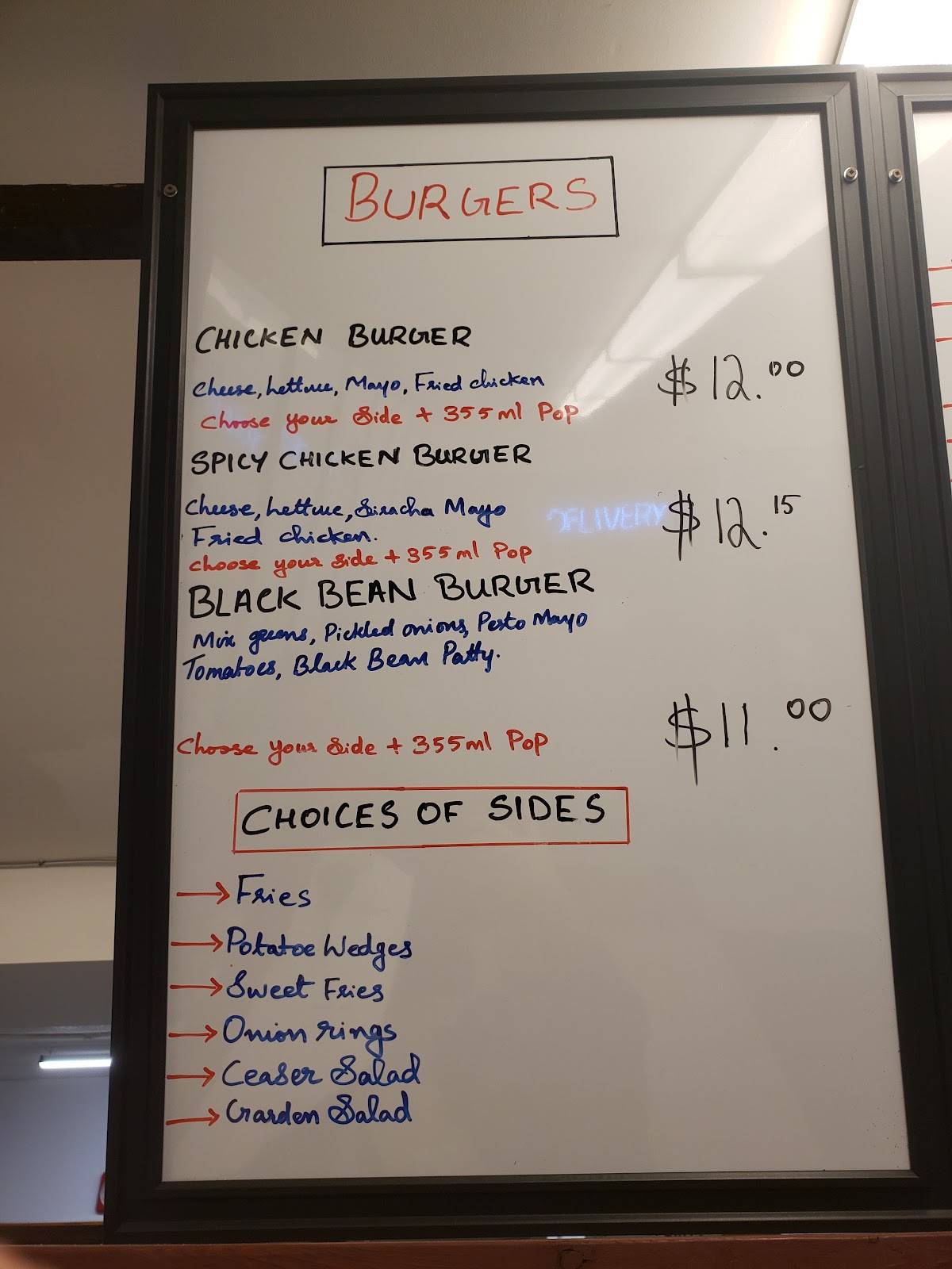 Menu at Sub World pizzeria, Sudbury