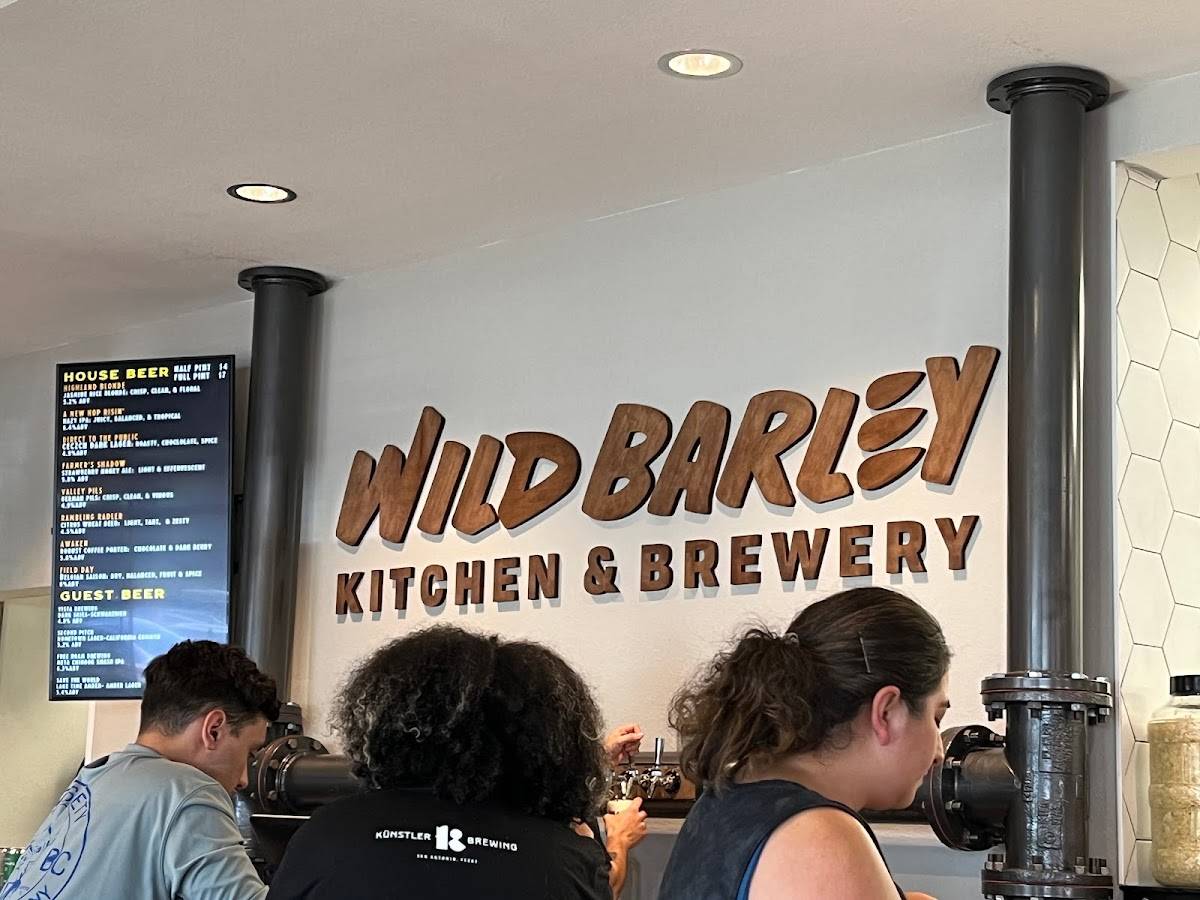 Menu at Wild Barley Kitchen & Brewery, San Antonio