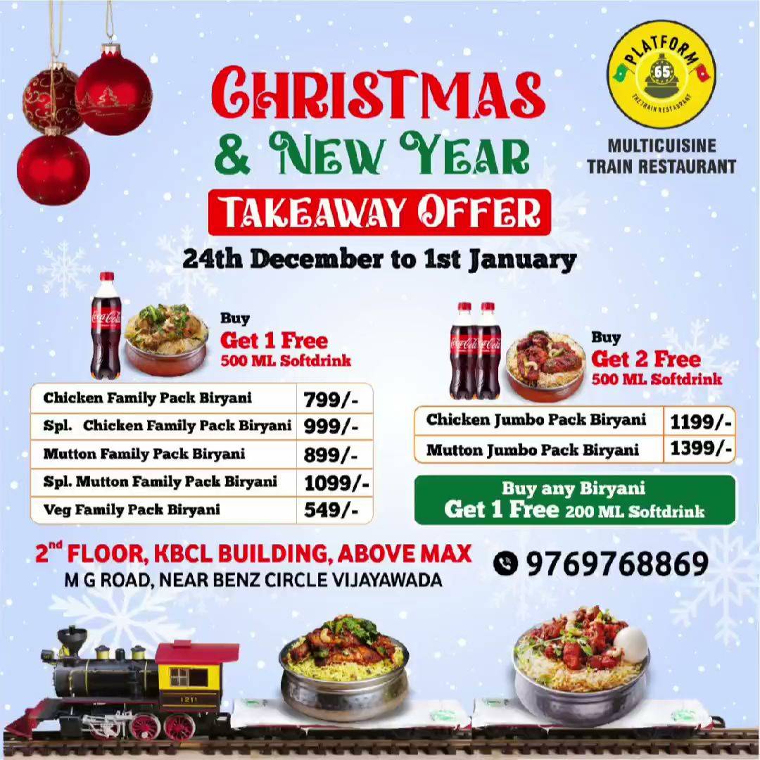 Menu at Platform 65 The Train Theme Restaurant - Vijayawada, Vijayawada