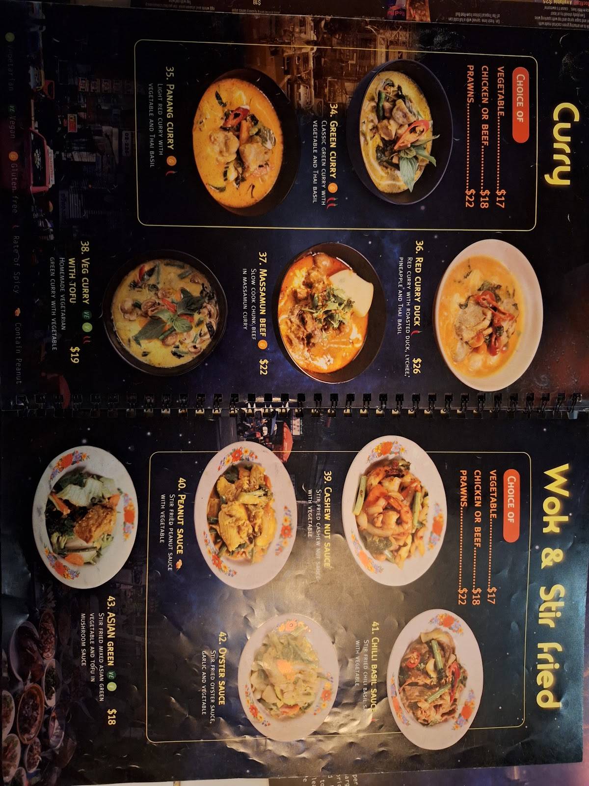 Menu at Pochana Brisbane restaurant, Brisbane City
