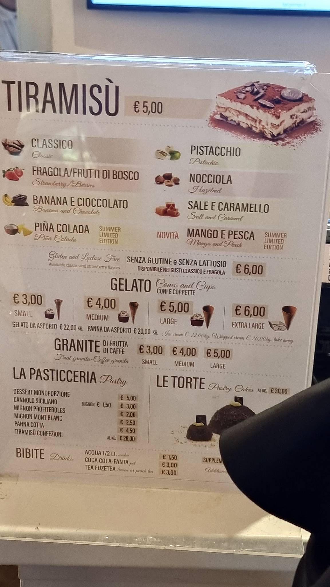 Menu da Pompi pasticceria, Roma, Via Albalonga, 7 b