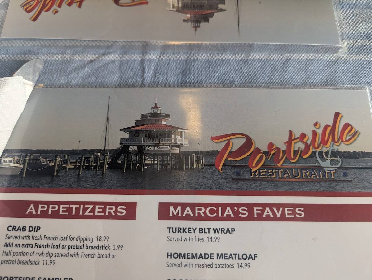 Menu at Portside Seafood Restaurant/, Cambridge