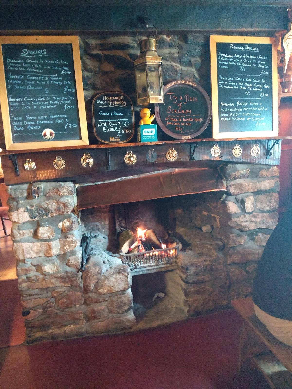 Menu at Warren House Inn pub & bar, Dartmoor Forest