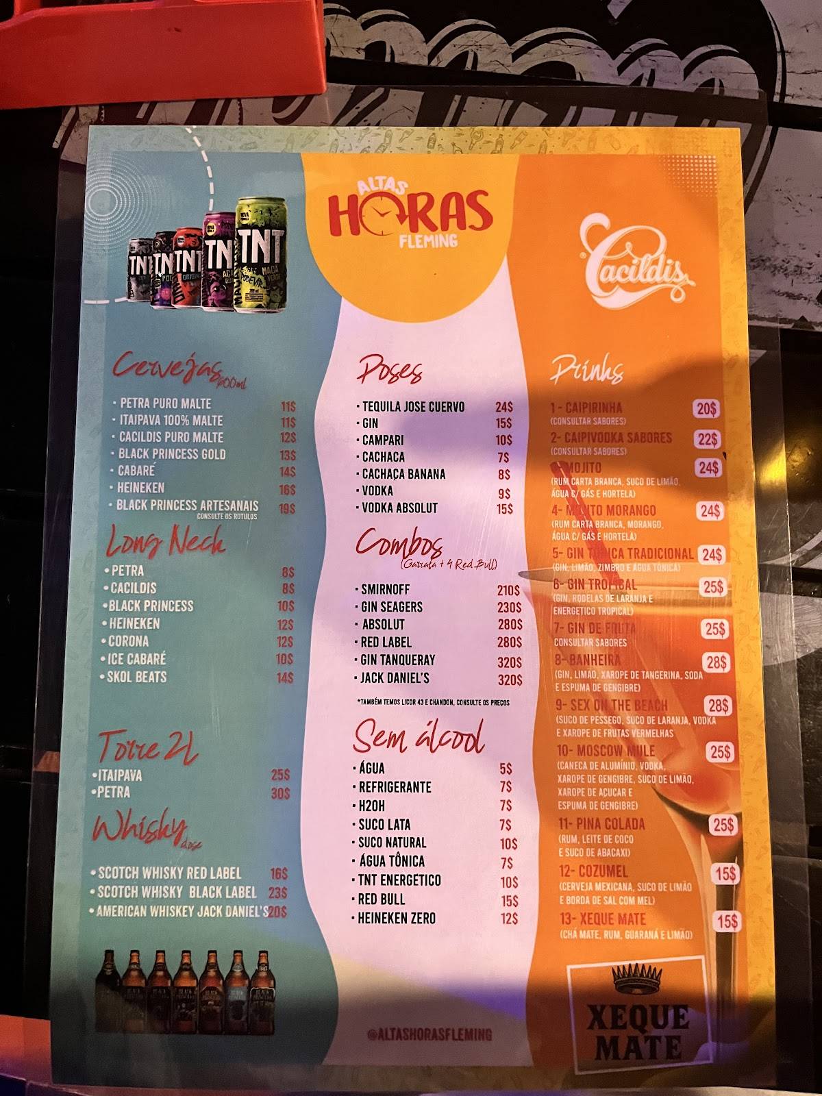 Menu em Altas Horas Fleming pub & Bar, Belo Horizonte