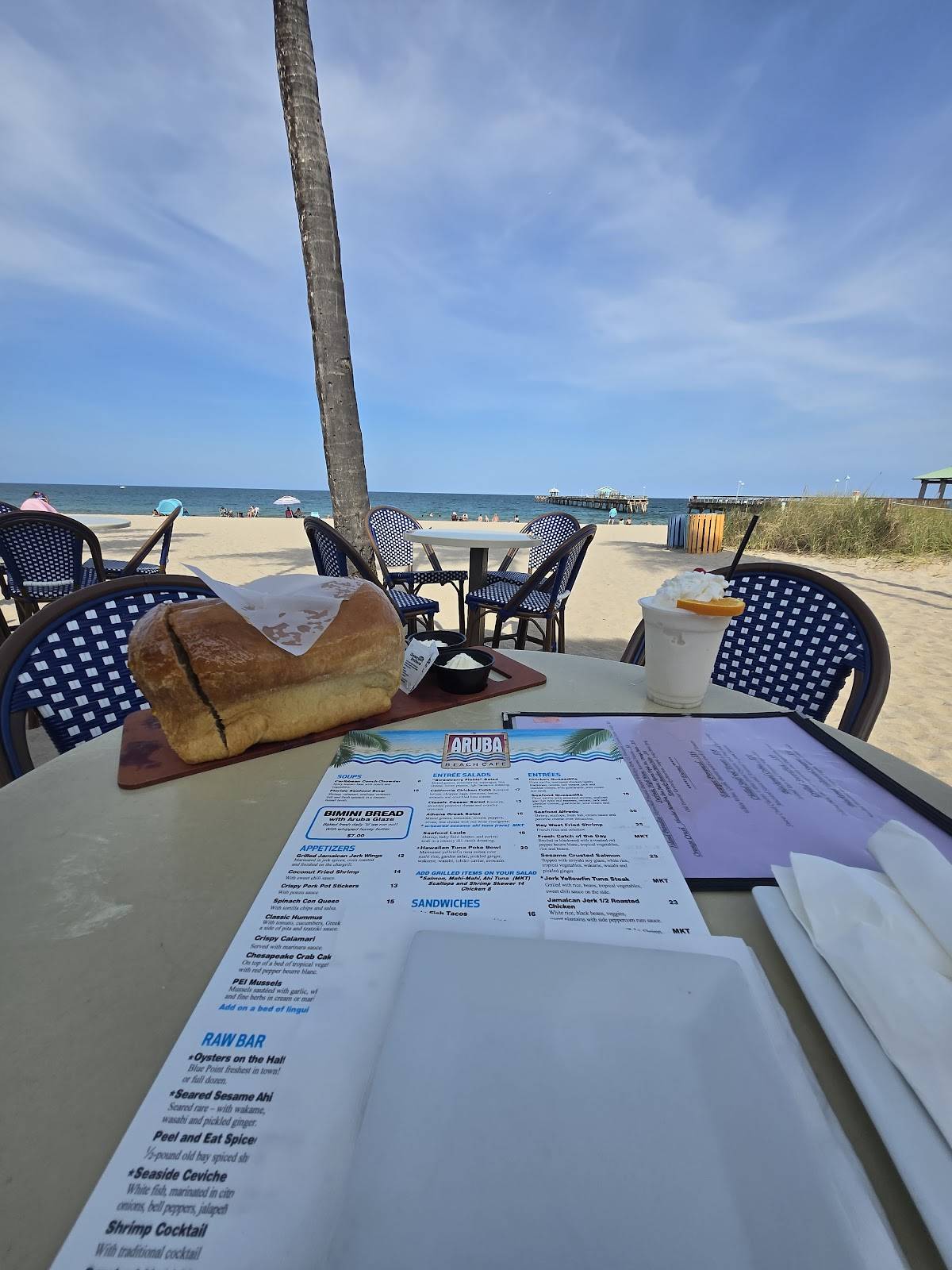 Menu at Aruba Beach Cafe, Lauderdale-by-the-Sea
