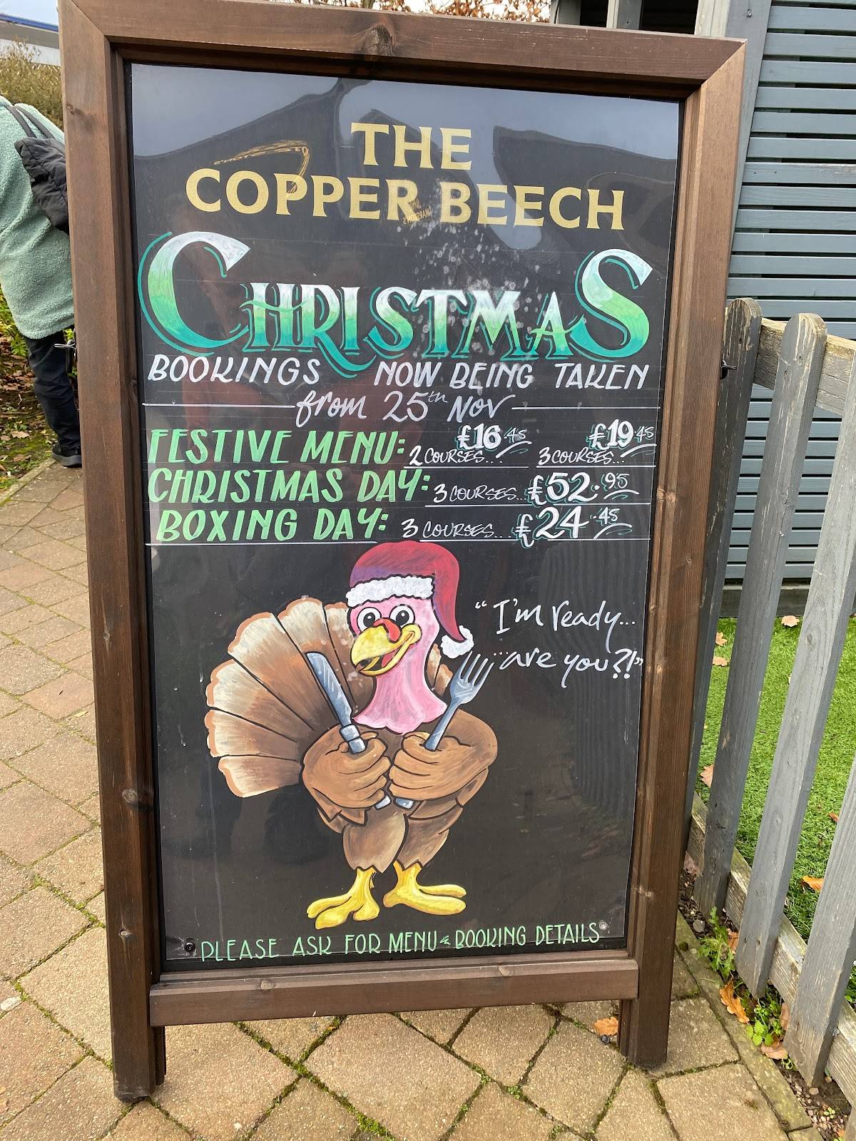 Menu at Copper Beech pub & bar, Norwich, Alex Moorhouse Way