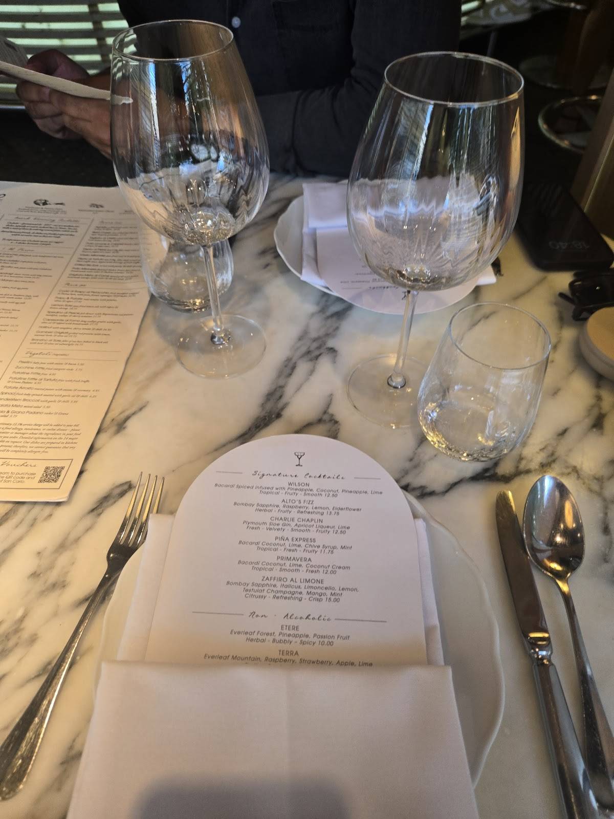 Menu at Fumo by San Carlo - Birmingham Waterloo St pub & bar ...