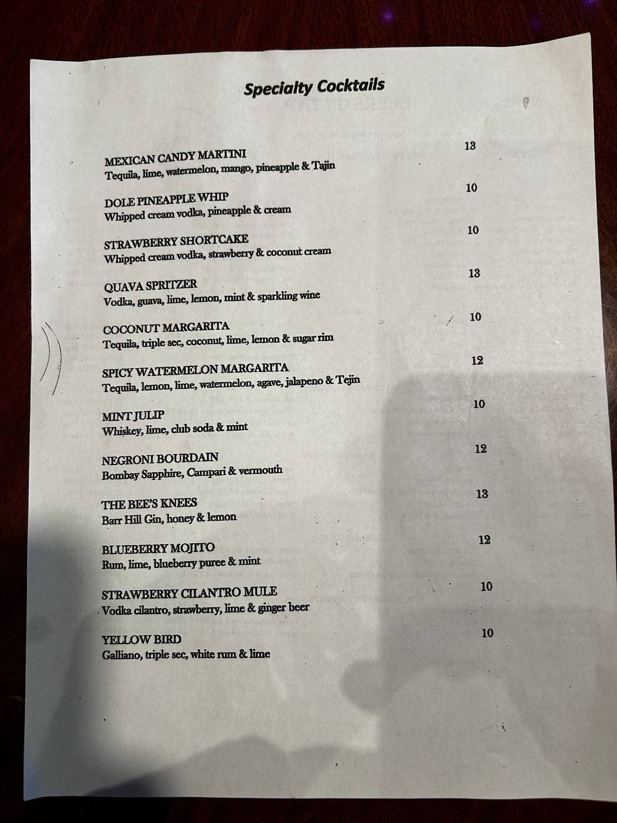 Menu at Antioch Taphouse and Restaurant, Antioch