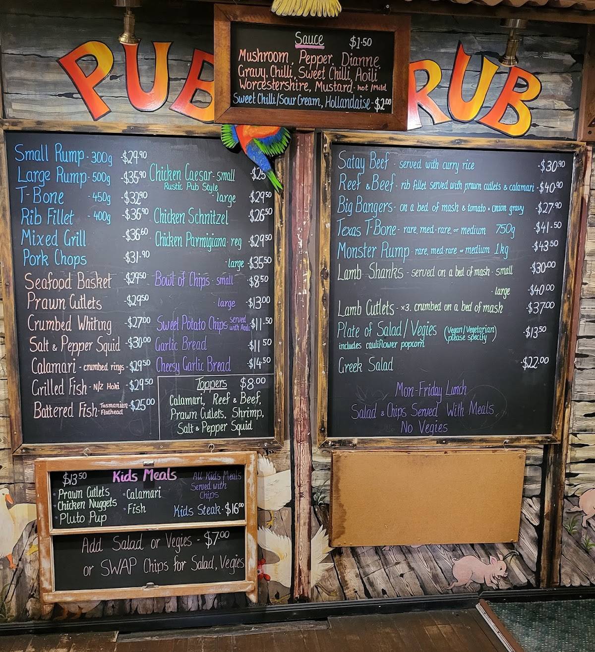 Menu at Meringandan Hotel pub & bar, Meringandan