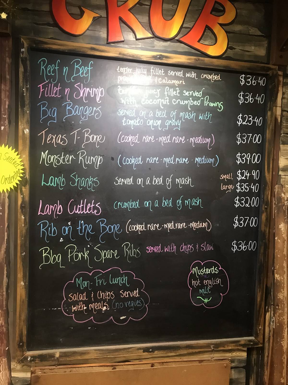 Menu at Meringandan Hotel pub & bar, Meringandan
