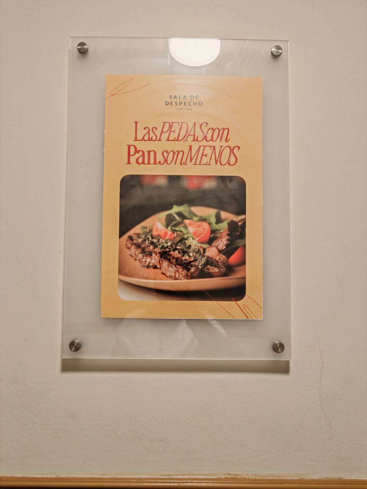 Carta del pub y bar Sala del Despecho, Guadalajara