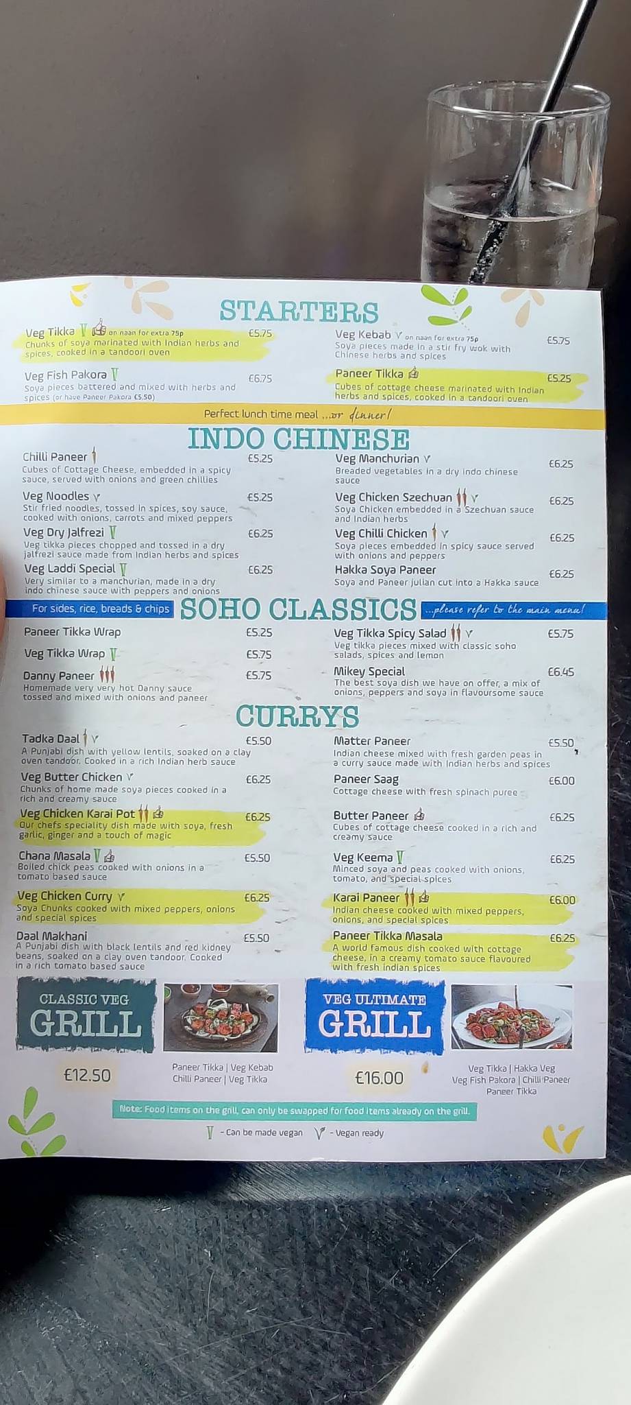 Menu at Soho Tavern pub & bar, Birmingham